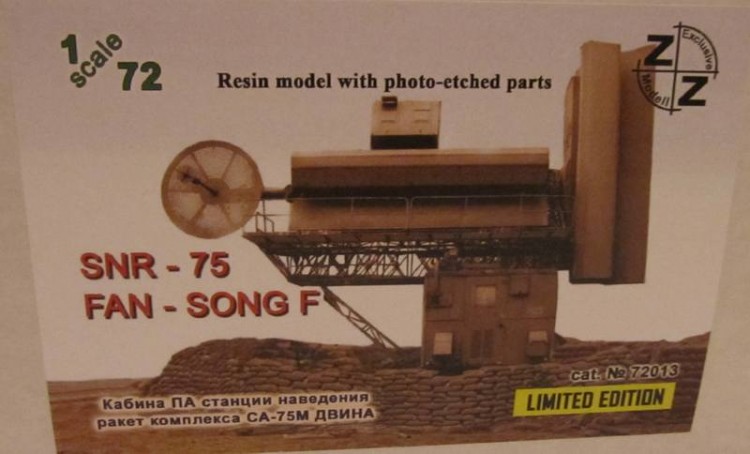 SNR-75 FAN SONG-F Radar (Dvina) resin model kit