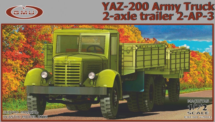 YAZ-200 Army Truck scale model GMU 72001 buy from Ukraine