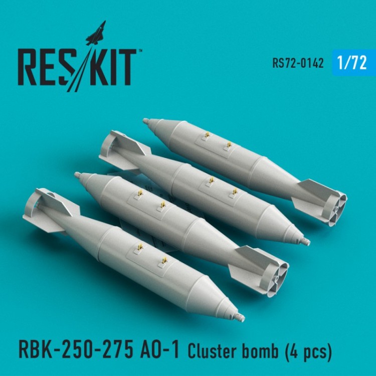 RBK-250-275 AO-1 Cluster bomb (4 pcs) 1/72 | Купить